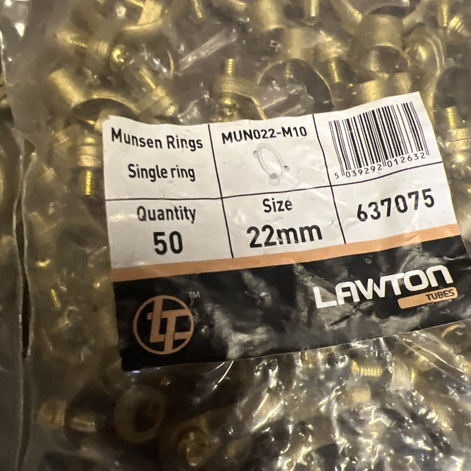 Lawton Tubes Munsen Rings 22mm X50 | eBay UK