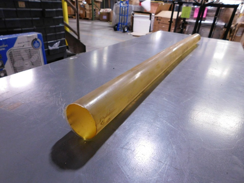 3 ft Long x 2-1/4 in Diameter Wide, Polyurethane Plastic Rod, 60A ...