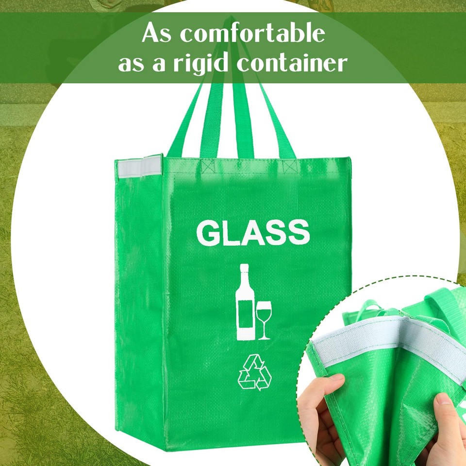 4 Pcs Recycling Bin Bags Separate Recycle Bin Waterproof Waste Baskets ...