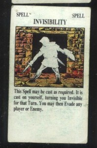 Invisibility Spell Card Talisman Second Edition Games Workshop | eBay