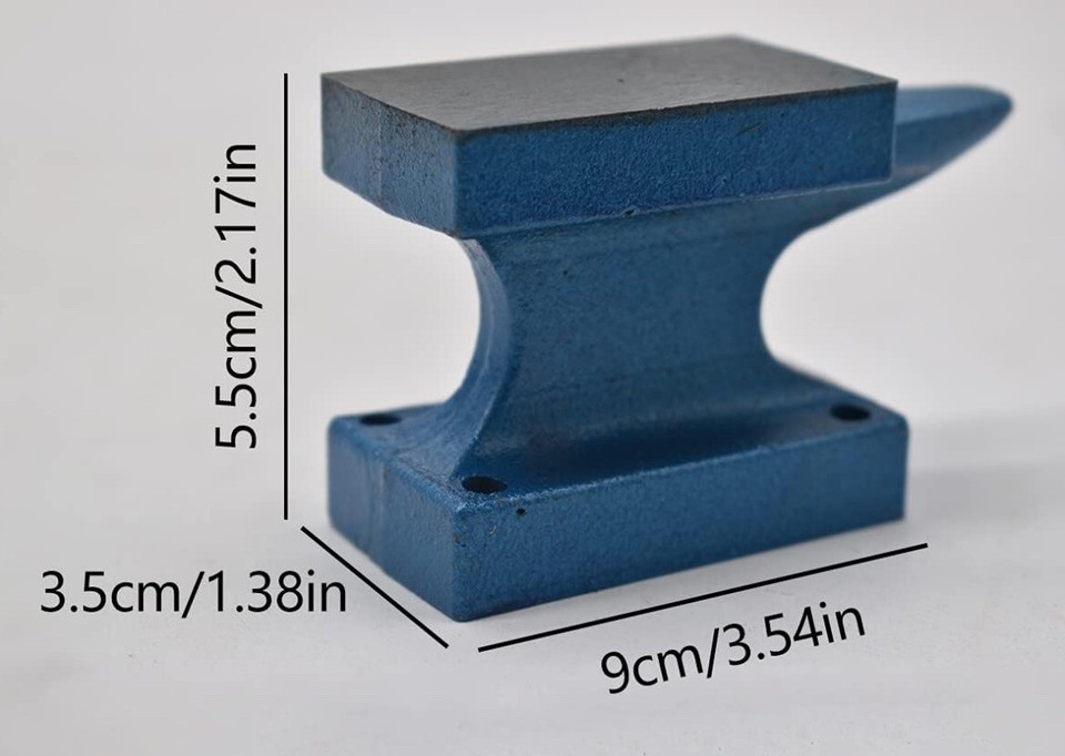 Single Horn Anvil, 1.3 Lb Mini Horn Anvil Bench Block Cast Iron Anvil ...