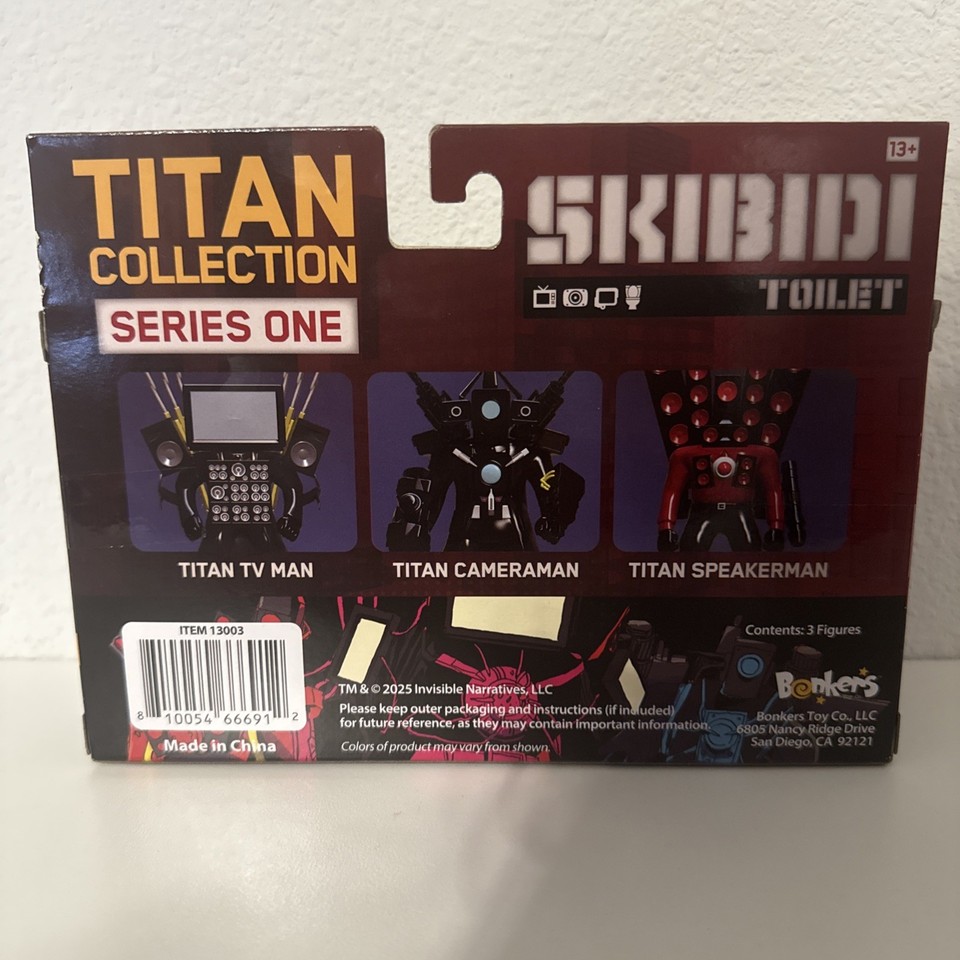 Skibidi Toilet Titan Collection Series One 3 Figures New in Box | eBay
