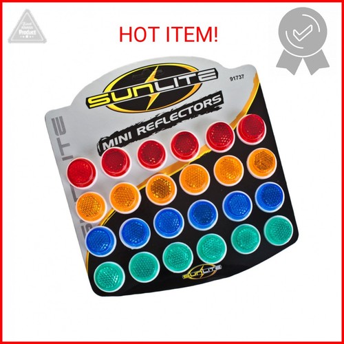 Sunlite Carded 1" Reflectors, Card of 24, Assorted Colors | eBay