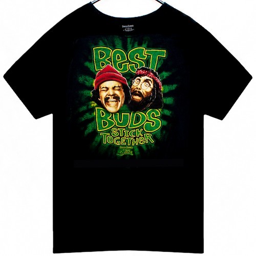 Cheech & Chong Up in Smoke "Best Buds Stick Together" Mens T Shirt Size ...