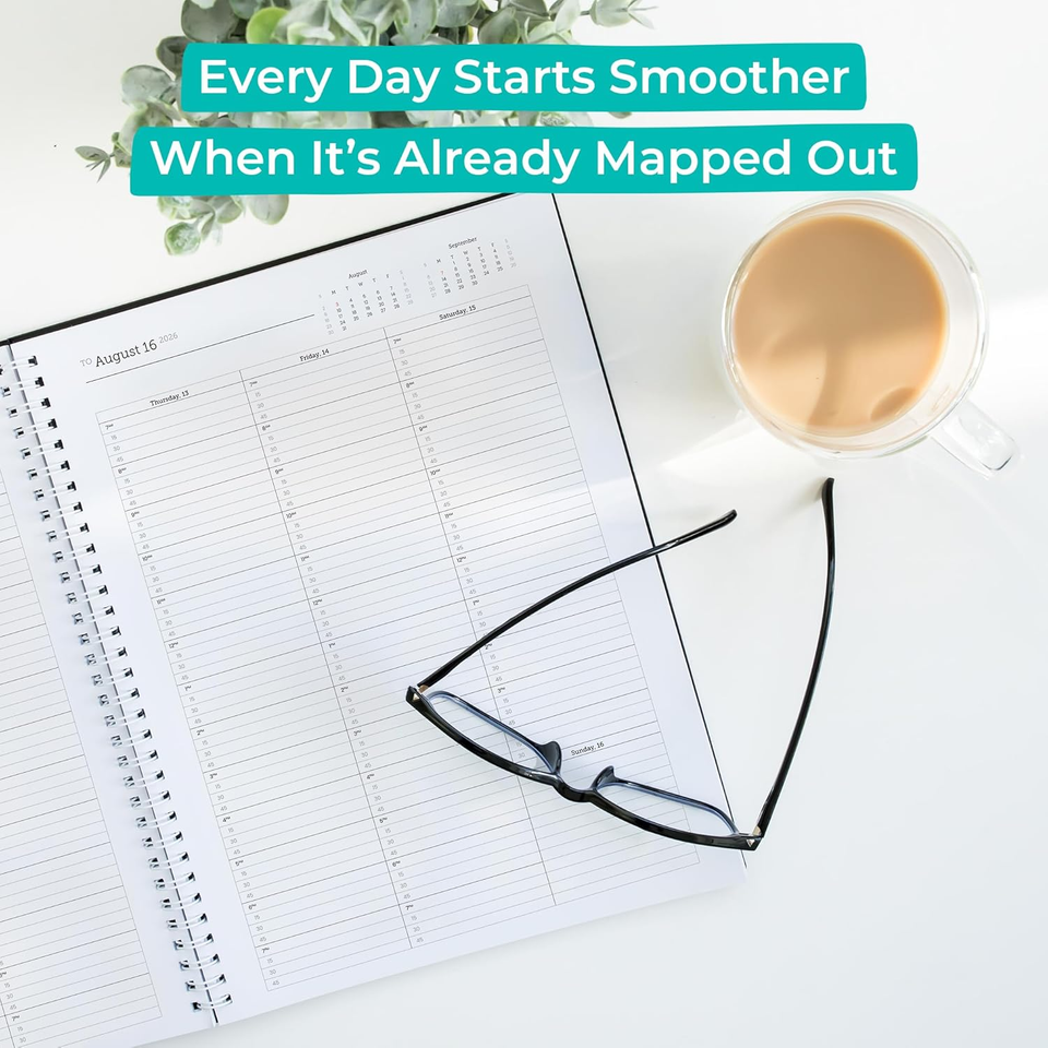 Appointment Planner 2026, Agenda Planner with Weekly and Monthly View ...