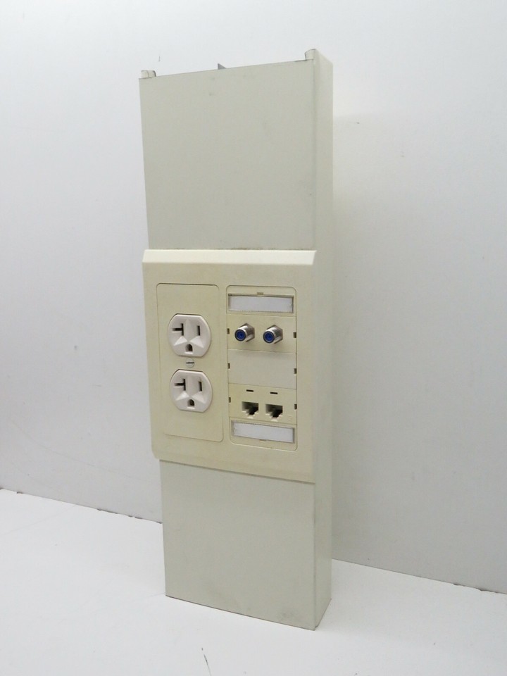 Wiremold V4000SA2 Raceway 4000 Loaded Sample w/ Receptacles COAX ...