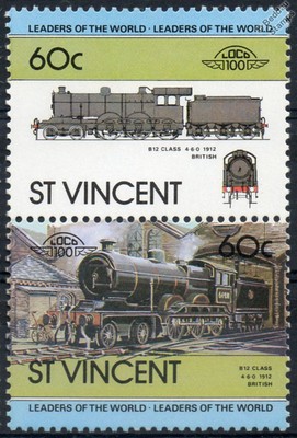 1912 GER/LNER Class B12 4-6-0 (Great Eastern Railway) Train Stamps ...