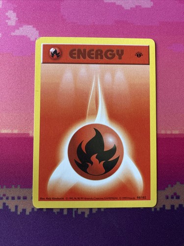 Pokemon Card Fire Energy Base Set 1st Edition 98/102 Near Mint | eBay