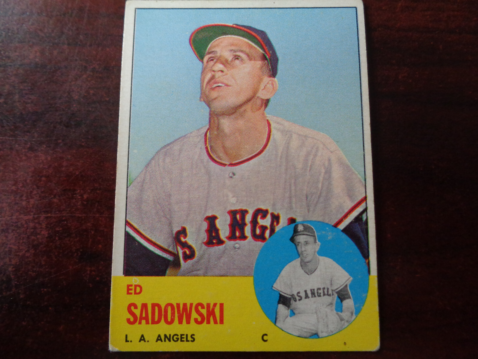 1963 Topps Ed Sadowski #527 High Number *VG* Condition-ANGELS | eBay