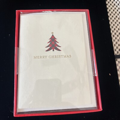 Graphique Christmas Tree Merry Christmas 20 Cards And Envelopes In Box ...