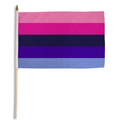 1 Dozen Omnisexual Stick Flags 12x18in Handheld Pride Flag LGBT Omni ...