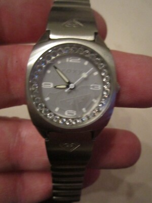 LADIES' ROXY ALL STAINLESS STEEL WATCH W024BF HEAVY QUARTZ BBA4 | eBay