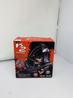 RUN MUS K2 Pro Gaming Headset WIRED with Dynamic Sound & Noise ...