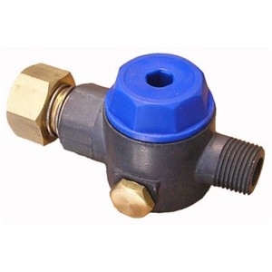Aluminum Water Inlet Filter, GH Inlet, 1/2" MPT Outlet, 1/4" Side Ports ...