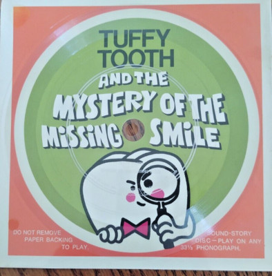 Vtg RARE 45 rpm Flexi Disc Promo Colgate Toothpaste Tuffy Tooth Mystery ...