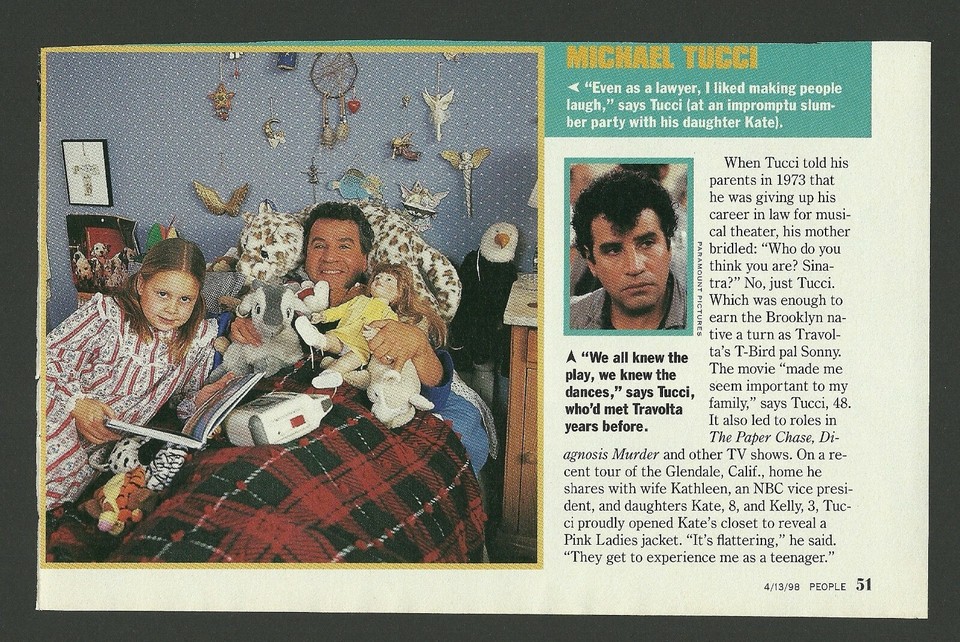 Jamie Donnelly Michael Tucci Grease Magazine clipping | eBay