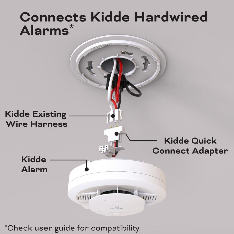 Kidde Quick Connect Smoke Detector Adapter Plug, Smoke Alarm Wiring ...