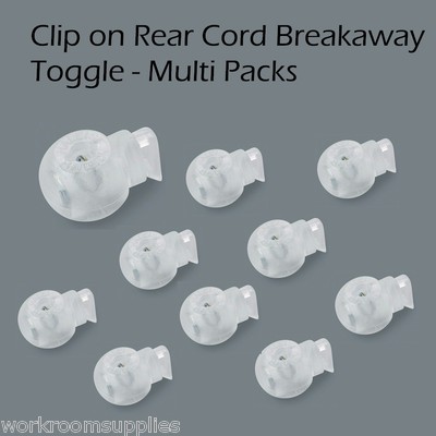 HH Clip On Roman Blind Toggles Cord Adjusters Orbs - Spring Loaded ...