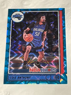 2021-22 Panini NBA Hoops TEAL EXPLOSION #12 Cole Anthony Orlando Magic ...