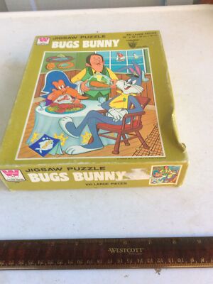 Whitman Looney Tunes Bugs Bunny 4609 Jigsaw Puzzle Vintage NIB | eBay