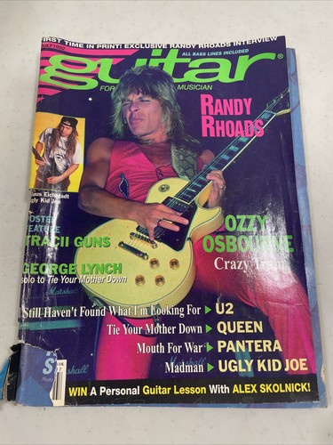July 1992 Guitar For The Practicing Musician Vintage Magazine, Randy ...