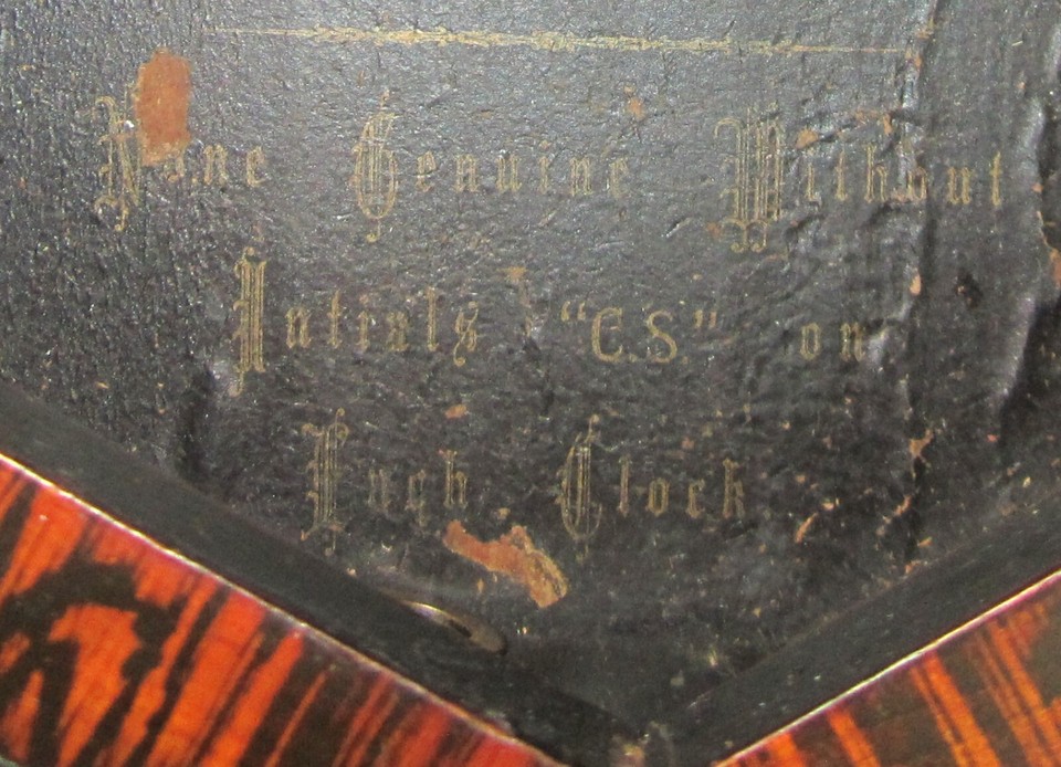 Antique F. Kroeber Regulator Wall Clock 8-Day, Time/Strike, Key-wind (A ...