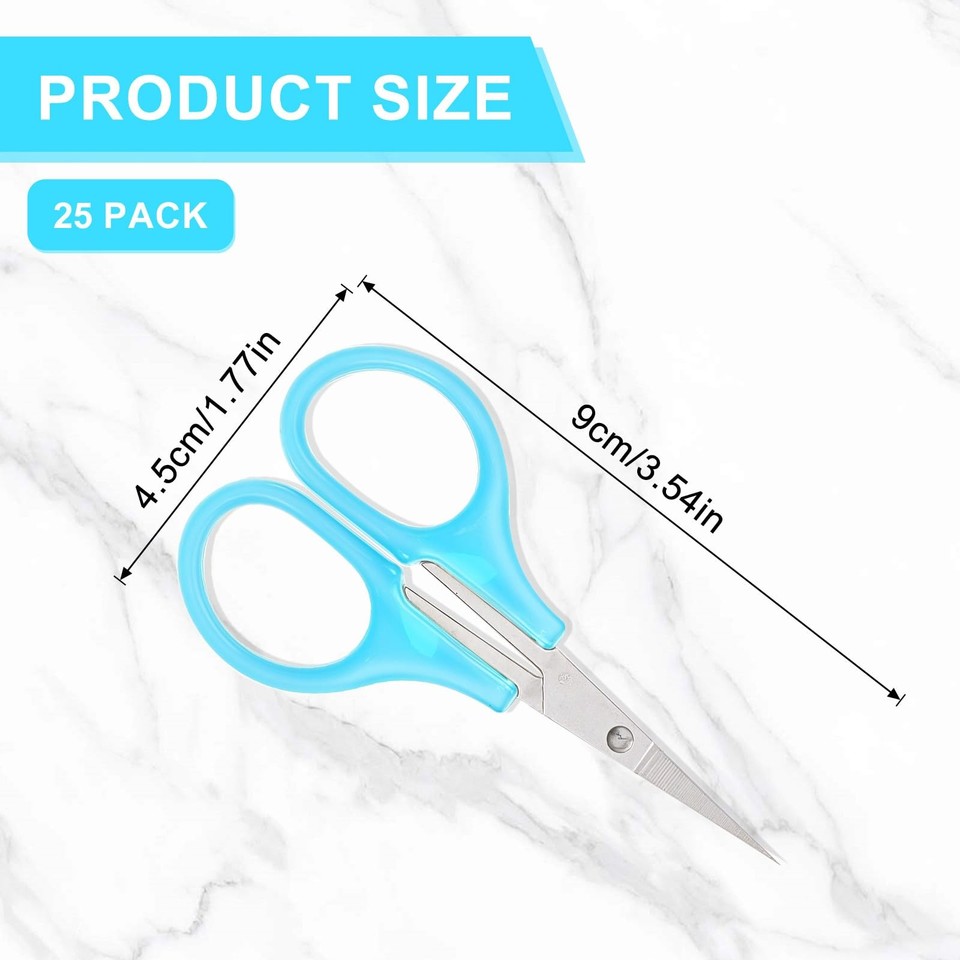 25Pack Small Sewing Scissors Stainless Steel Crafting Scissor Sharp ...