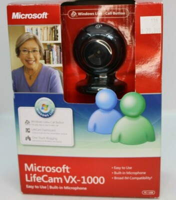Microsoft LifeCam VX-1000 Web Cam Built In Microphone NEW 882224581691 ...