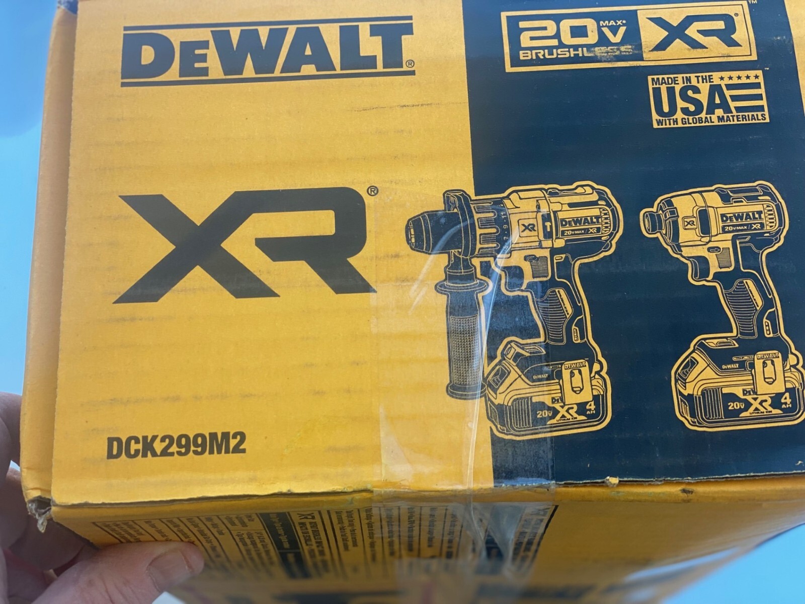 DEWALT DCK299P2 20V MAX XR Brushless Hammer Drill/Impact Driver Combo ...