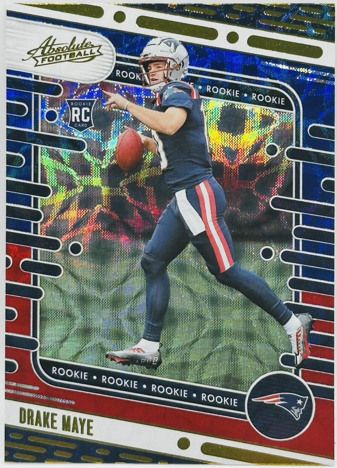 2024 Panini Absolute - Rookies Drake Maye #103 Red White & Blue ...