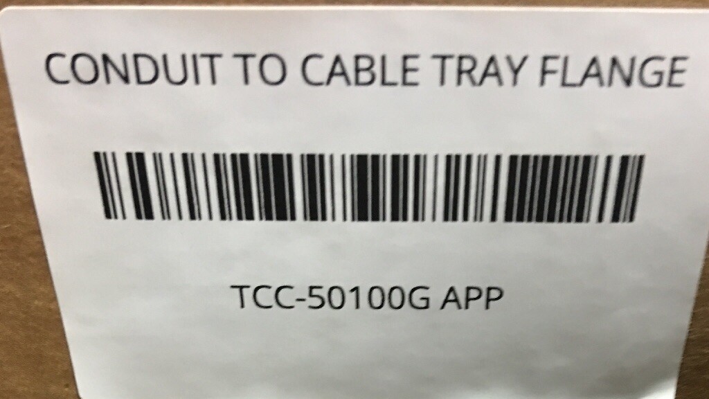 TCC-50100G APPLETON CONDUIT TO CABLE TRAY FLANGE SUPPORAIN TIGHTING ...