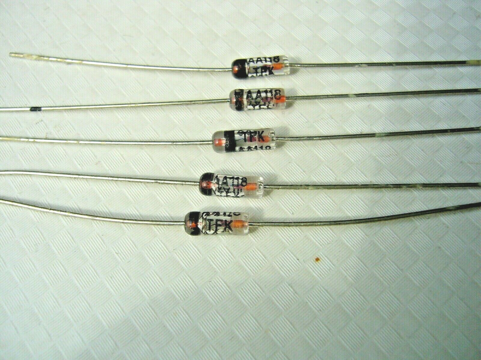 1 pcs- AA118 Original TFK Germanium Diode. NOS part. Replacing OA91 for ...