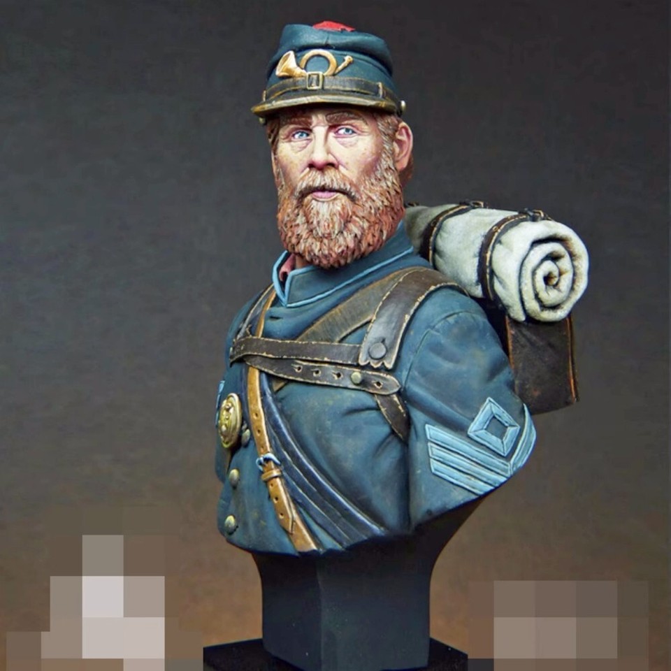 1/12 resin bust figure model kit Bust of First Sergeant unassembled ...