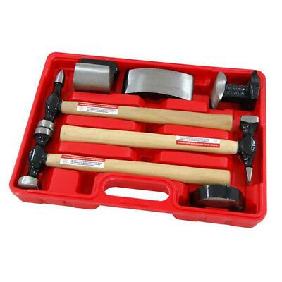 7Pc Car Auto Body Panel Repair Tool With Fibre Body Beating Hammer Set ...
