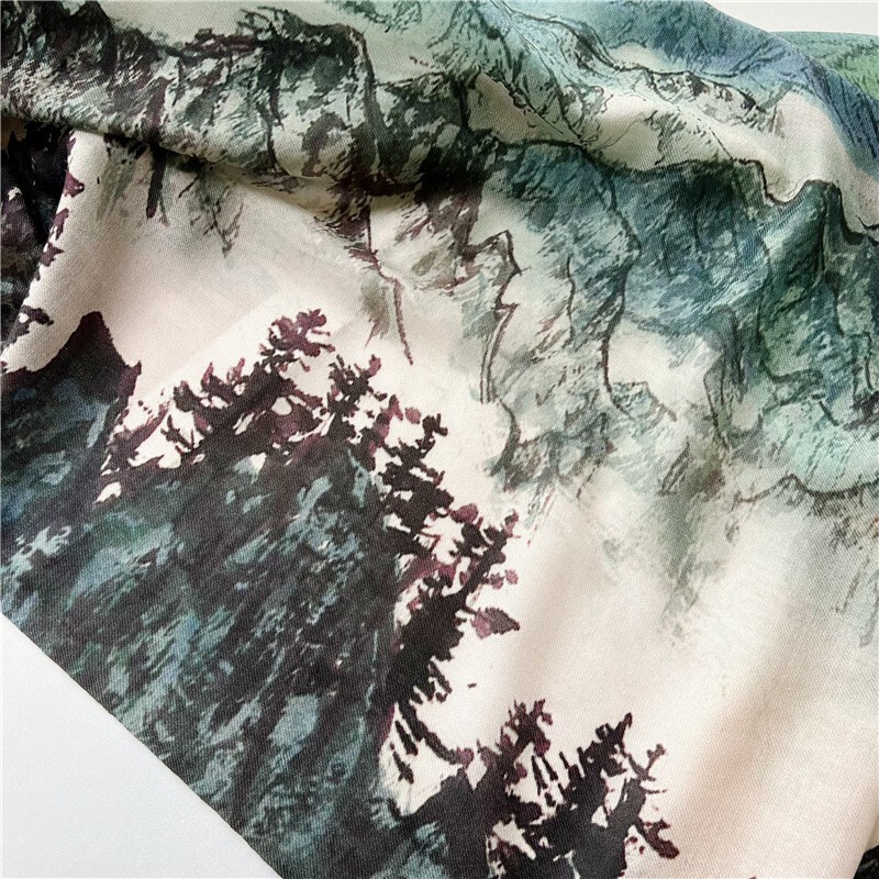 Pure 200s Cashmere Scarf Wrap Shawl Wash Painting Soft Delicate 78"*39 ...