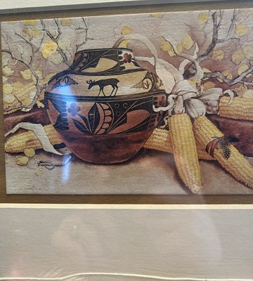 Lee Rommel Acoma Harvest Print, Matted, In Packaging, Sandstone ...