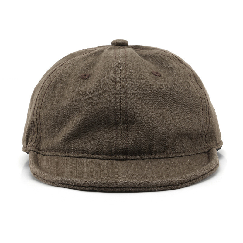 Vintage Men hip-hop baseball Army cap Short brimmed newsboy Work ...
