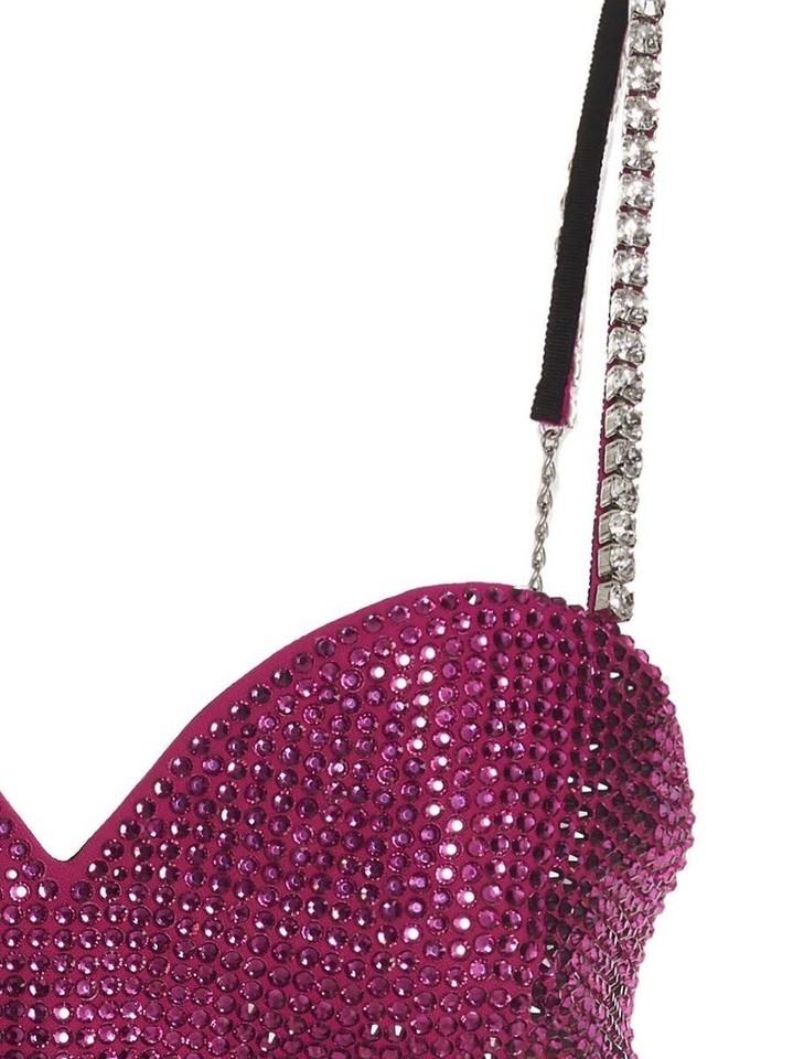 Sale! Buy Now! Handmade Beaded Crystal Heart Top, Fuchsi Top, Custom ...