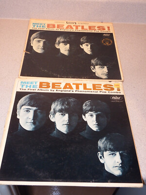 Lot of 2 The Beatles - Capitol LP - Meet The Beatles! - T-2047 ST | eBay