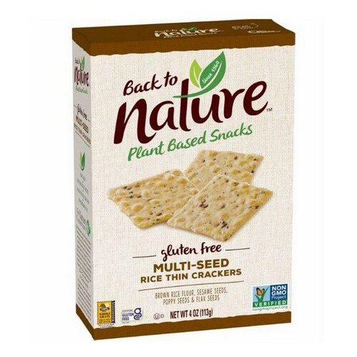 Multi Seed Gluten Free Thin Rice Crackers 4 Oz(Case Of 12) By Back to ...