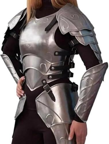 Medieval Silver Ancient Cuirass Armor Knight Suit LARP SCA Replica 18 ...