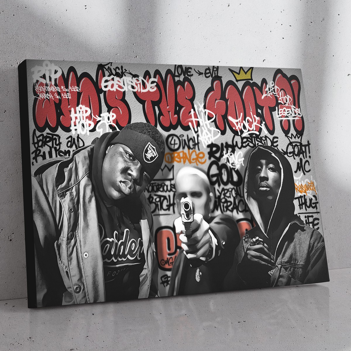 Eminem Graffiti Eminem Poster, Emeniem Tribute Fine Art – McQDesign