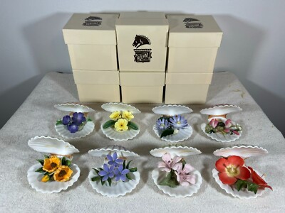 Boehm Clam Shell Flowers - marsh mallow poppy periwinkle primrose ...