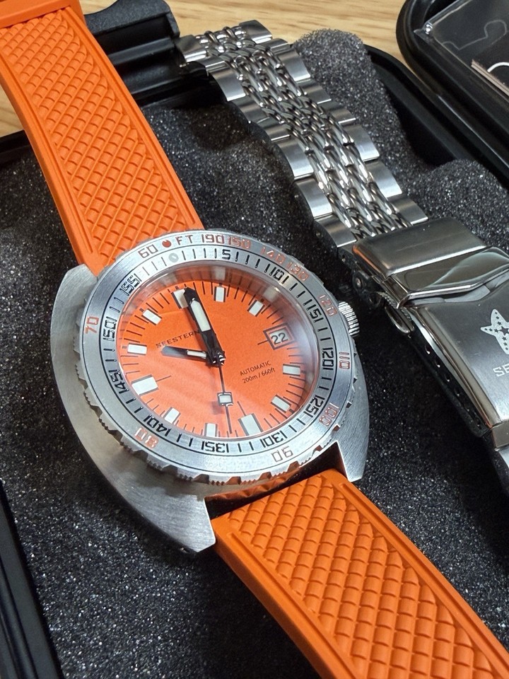 Seestern V3 42MM SUB 300T LUME DATE Bezel 200m DIVER'S Mens Sport Watch ...