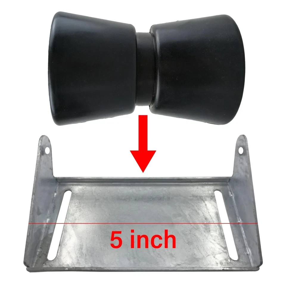 Black Boat Trailer Keel Rollers Fits 5 Inch Boat Trailer Bracket | eBay