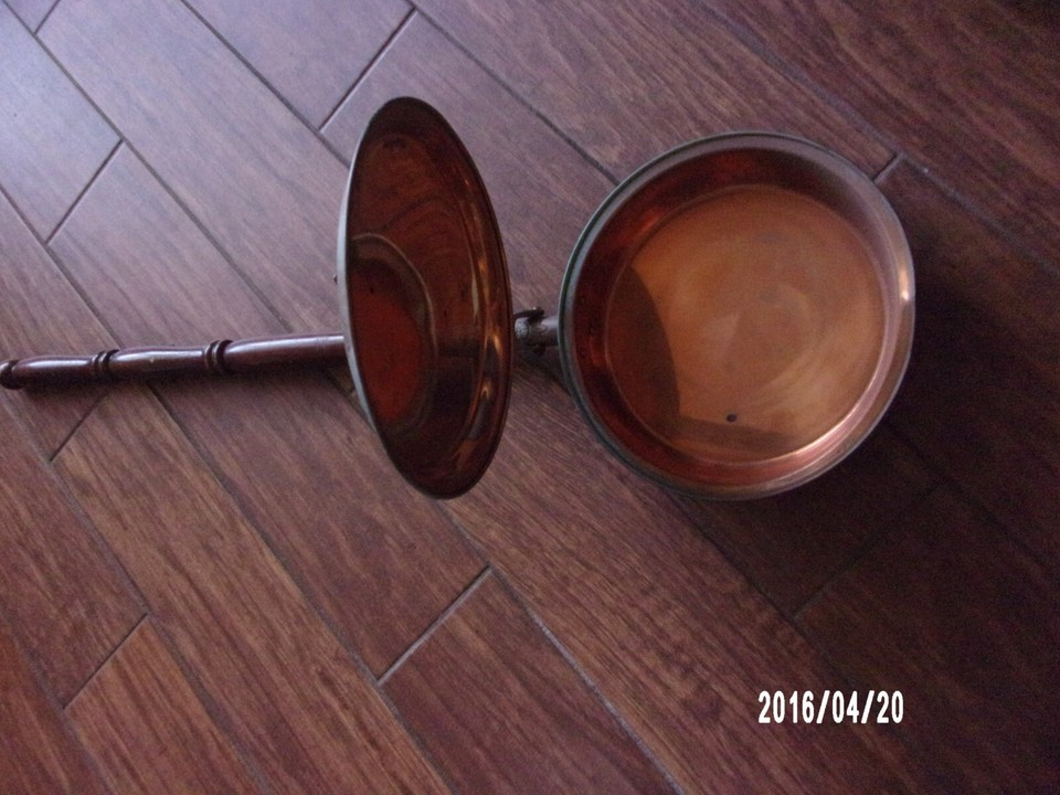 Antique Long Handled Copper and Brass Bed Warmer 37" Long | eBay