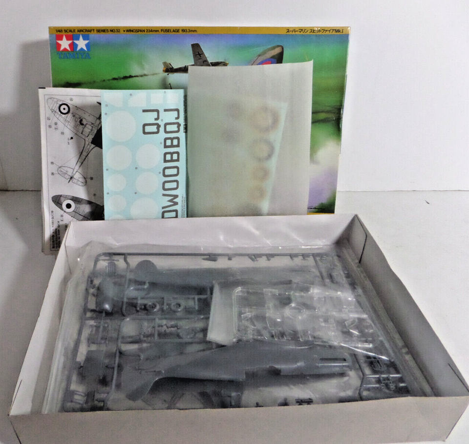 Supermarine Spitfire MkI 1:48 scale Tamiya 61032 vintage parts bags ...