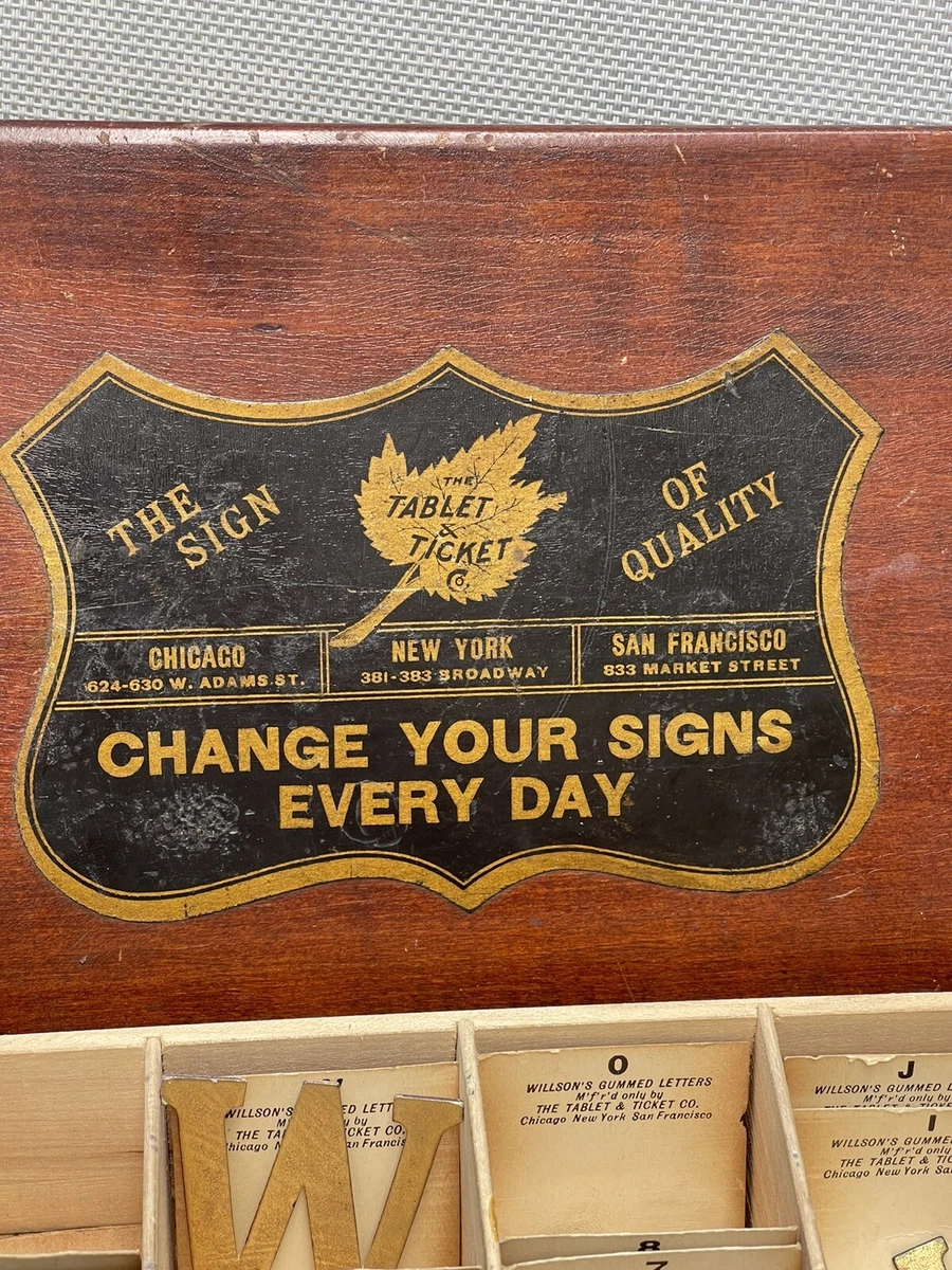 Vintage Sign Letters