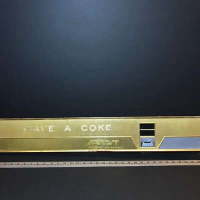 VTG 1960's HAVE A COKE Coca-Cola Machine 34" Gold Coin Slot Face ...