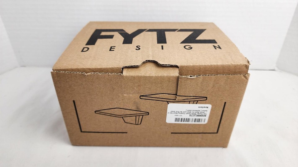 Fytz Design Mini Wood Tag Shelves (AHD20001) Set of 2 - Complete, White ...